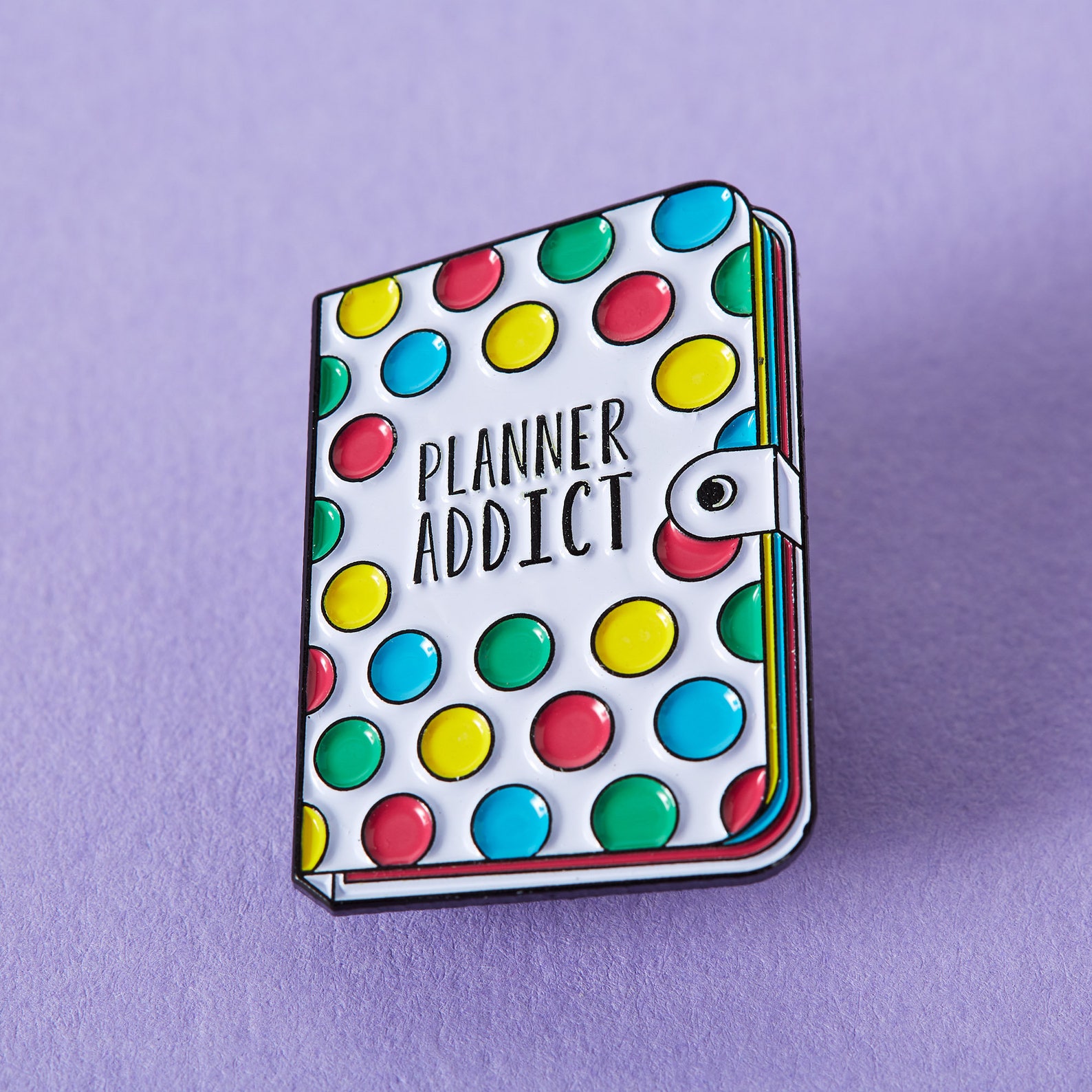 Planner Addict Enamel Pin, Kawaii Stationery, Bujo - Etsy
