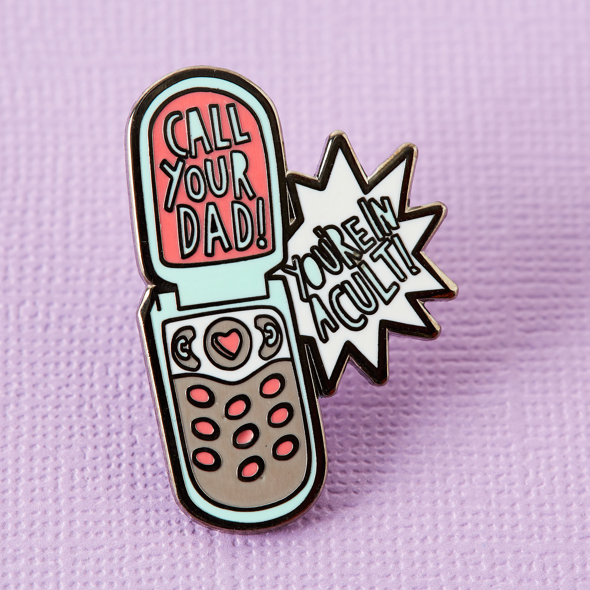 Call Your Dad You're in a Cult Enamel Pin // Murderino - Etsy