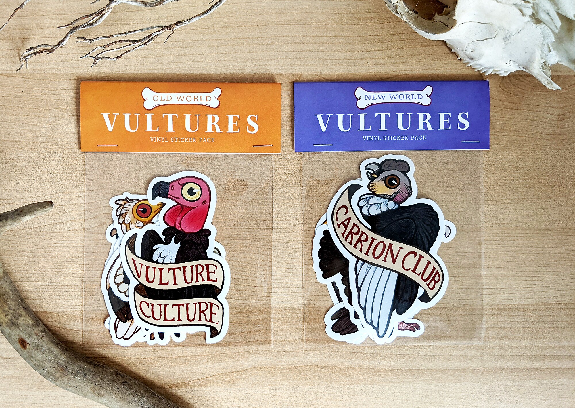 Vulture Sticker Packs / Double Pack / 10 Vinyl Bird Stickers | Etsy