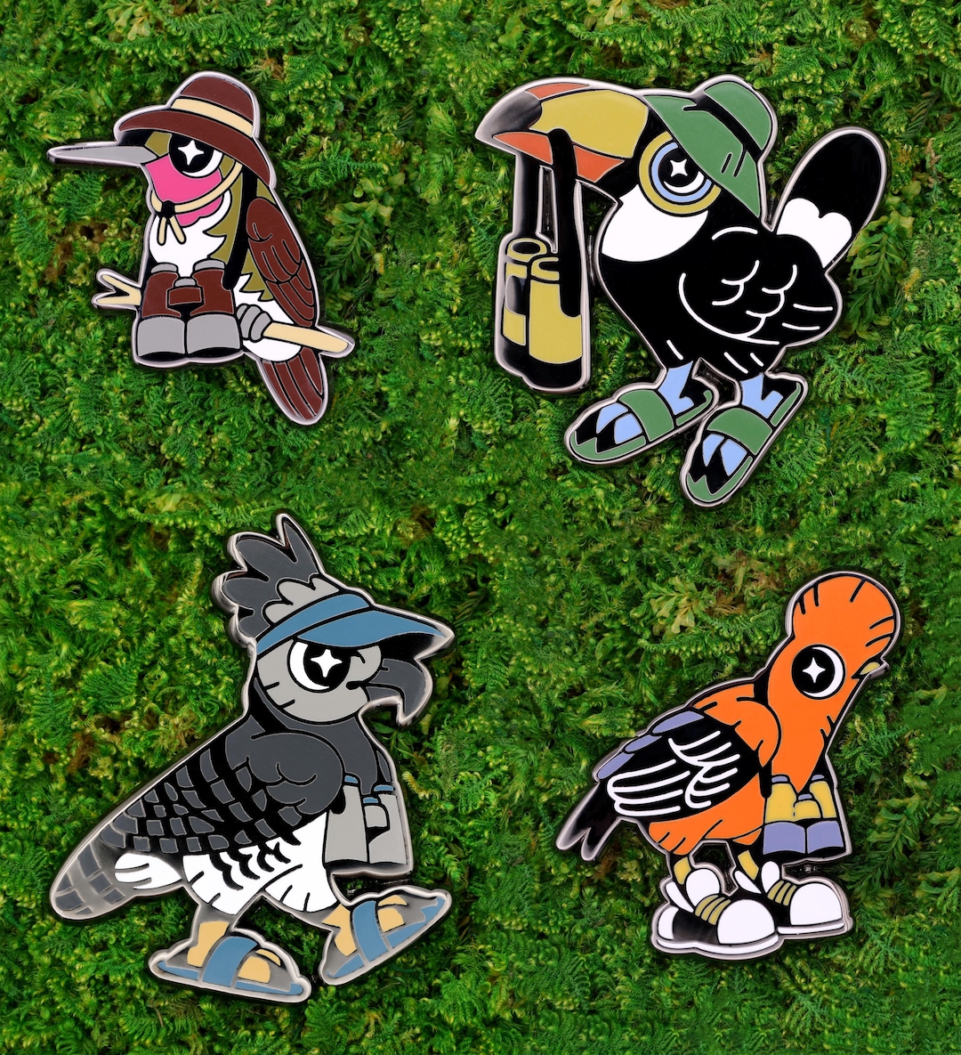 South American Bird Enamel Pins: Birdwatching Lapel Pins - Etsy UK