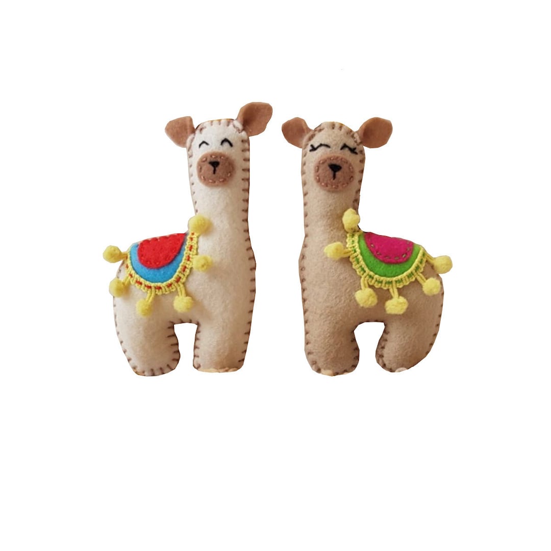 Llama Felt Keyring Llama Keyring Alpaca Keyring Felt Llama Felt Charm ...