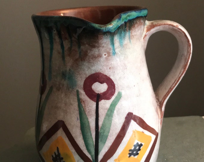 Studio Pottery Creamer, Mid Century Modern Pottery, MCM Glazed ...