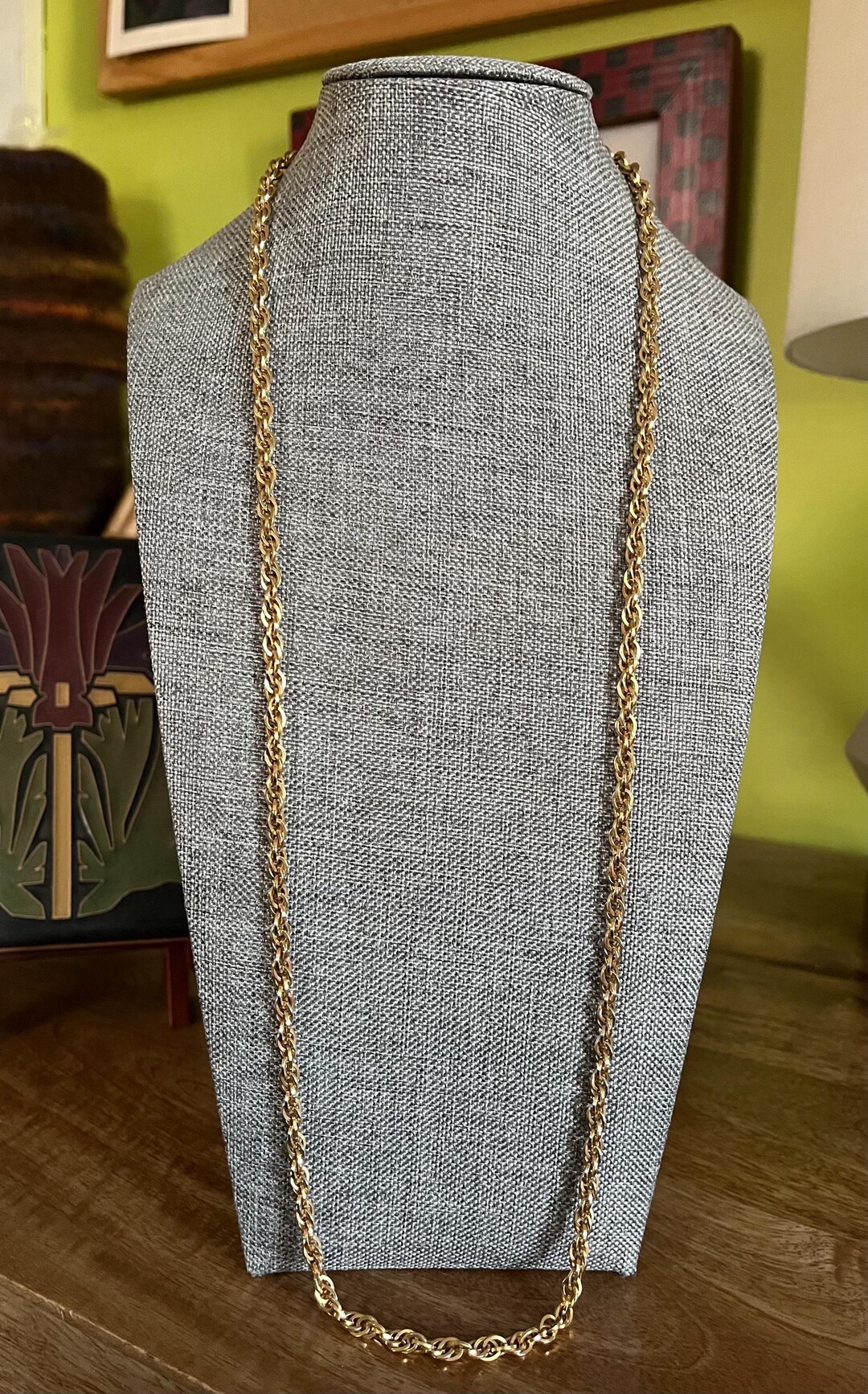 Vintage 1/20th 12K Gold Filled Thick Triple Link Chain Necklace 29 ...