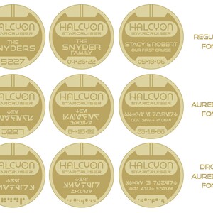 Galactic Starcruiser 3D Printed Medallion Personalized Custom Halcyon ...