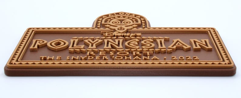 POLYNESIAN RESORT Entrance Sign 3D Printed Sign Disney World - Etsy