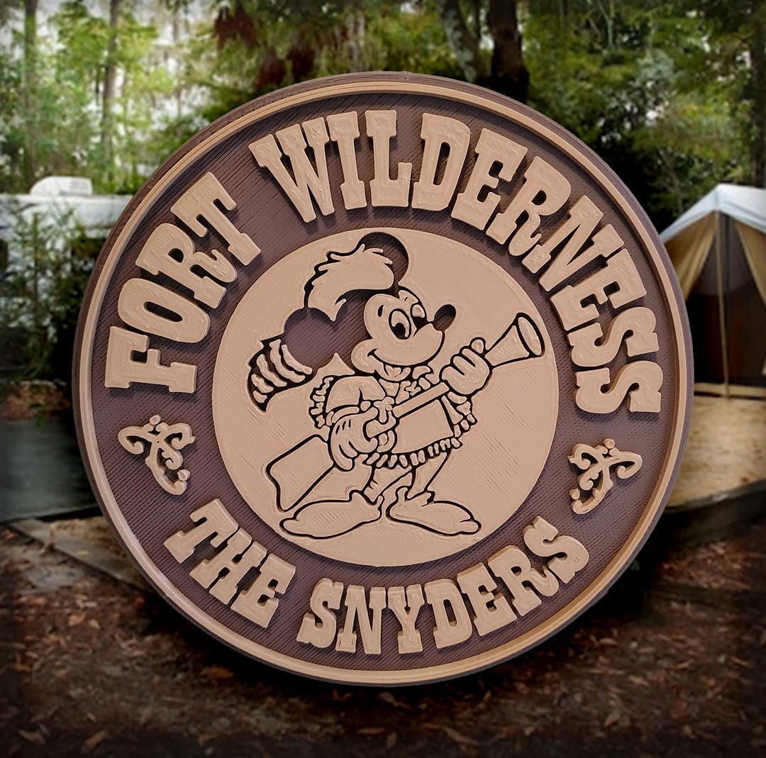 Fort Wilderness Musket Mickey Personalized Sign Replica Disney World ...