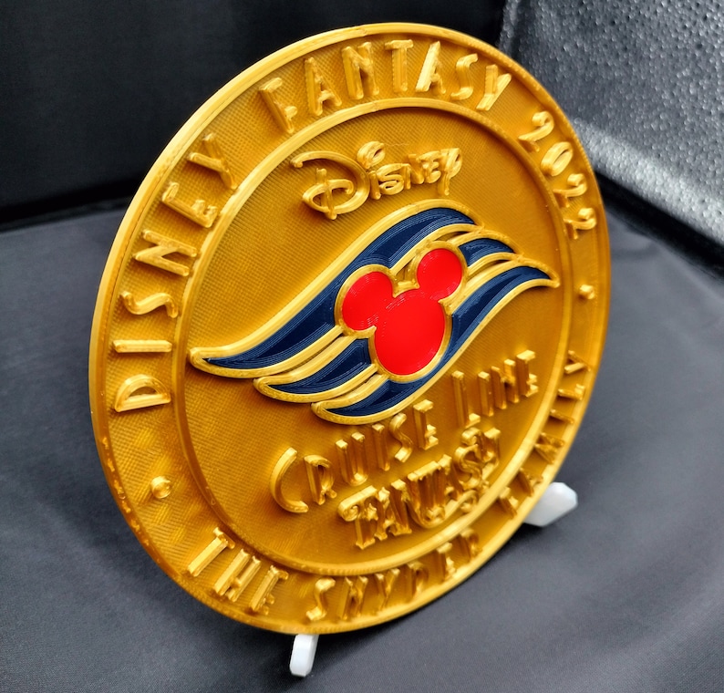 Disney Cruise Gold Medallion Coin 3D Printed Custom - Etsy