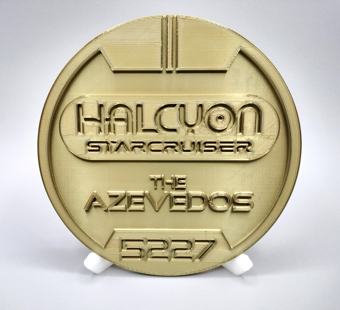 Galactic Starcruiser 3D Printed Medallion Personalized Custom Halcyon ...