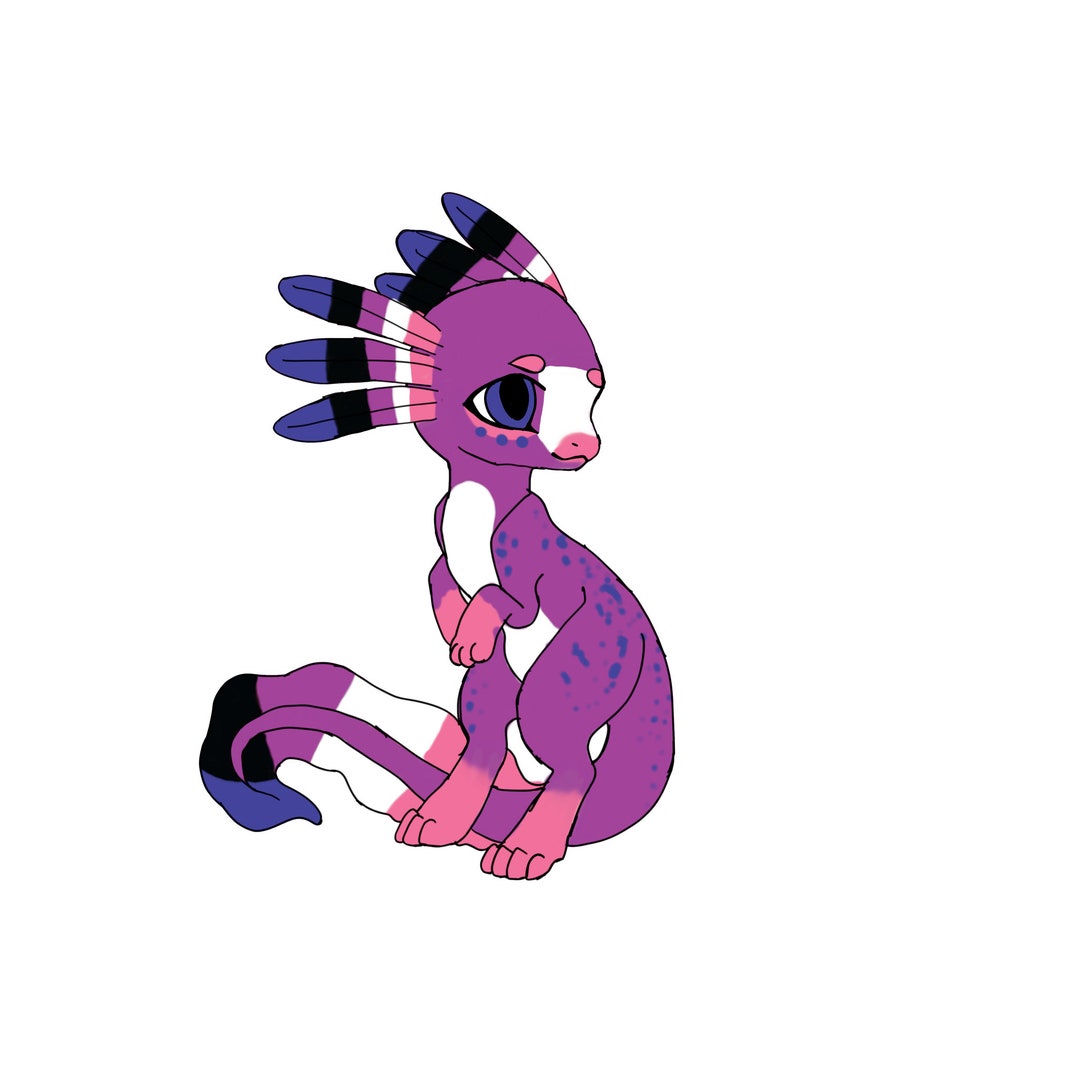 Genderfluid Dragon Sticker - Etsy