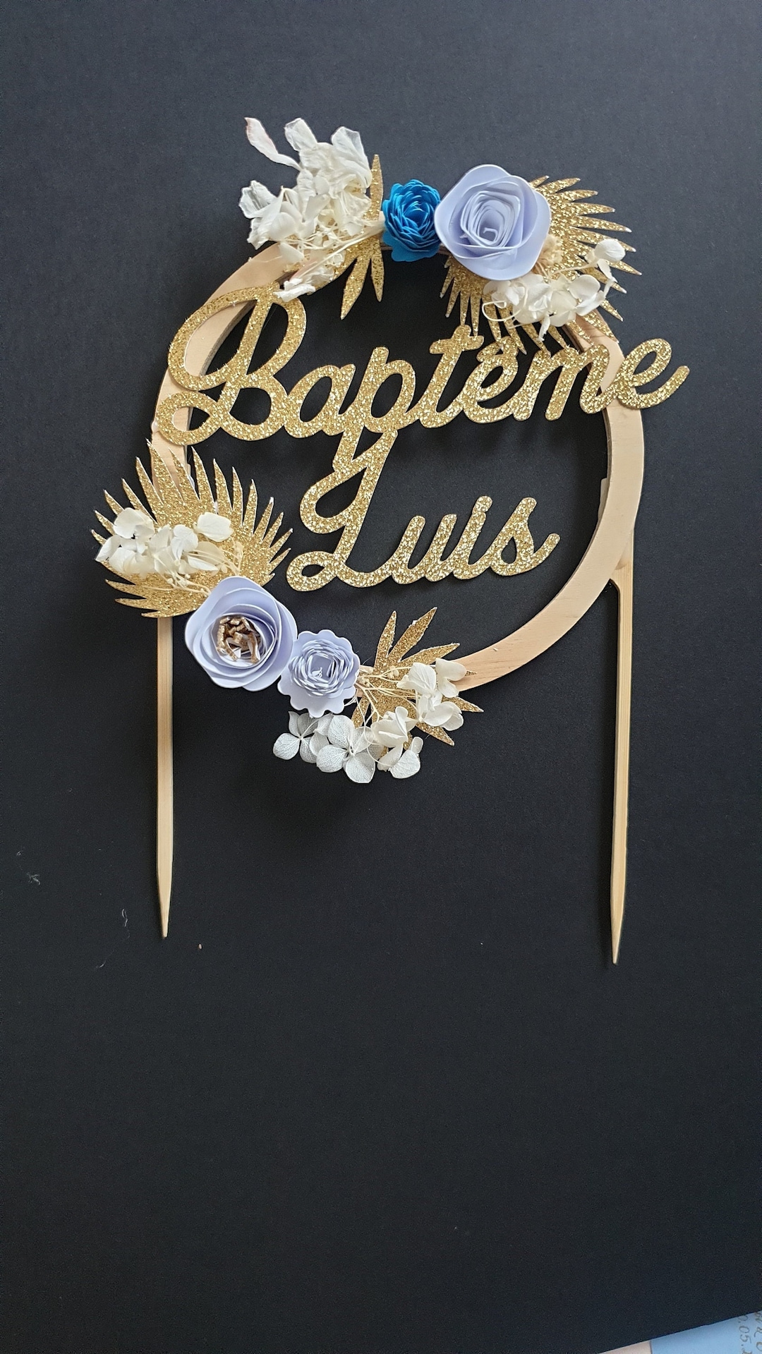 Cake Decoration Cake Topper, Wooden Circle, Country Spirit, Dried ...