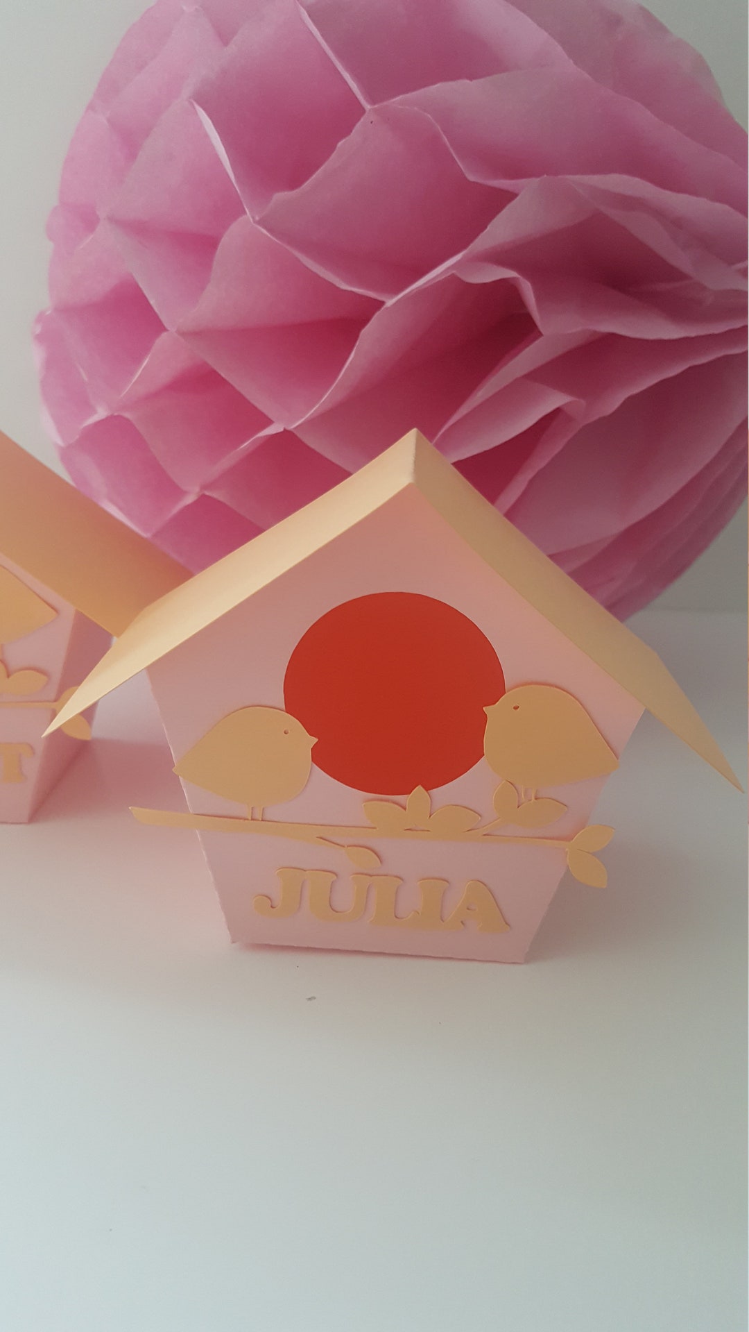 Birds-christening birds Themed Birdhouse-shack Table Party Paper 210 Gr ...