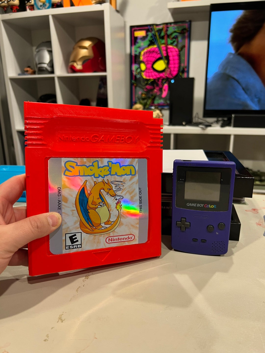 Oversized Charizard Pokémon Gameboy Cartridge Art/charmander/charmeleon ...
