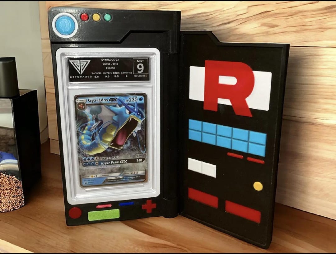 Pokémon Pokedex Slab/ Card Holder / Pokeball / Gift - Etsy