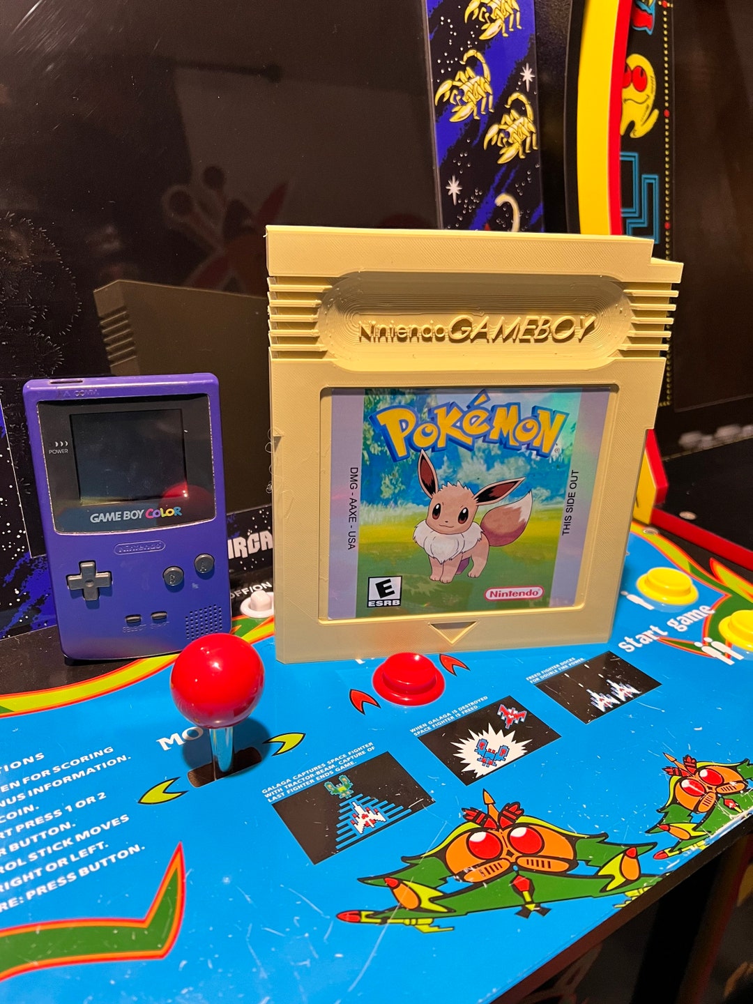 Oversized Pokémon Evee Nintendo Cartridge. Collectible 3D Print .wall ...