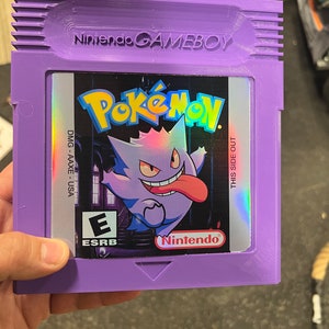 Oversized Gameboy Pokémon Gengar Nintendo Cartridge/collectible 3dprint ...