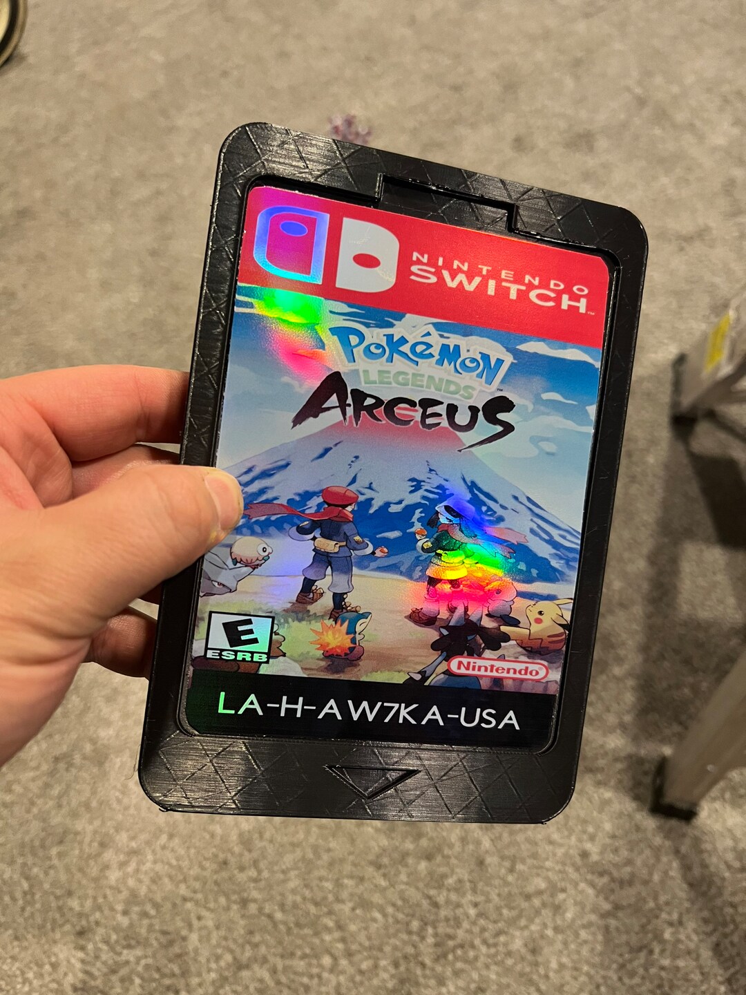 Oversized Pokémon Arceus Switch Cartridge Art/christmas /gamer ...