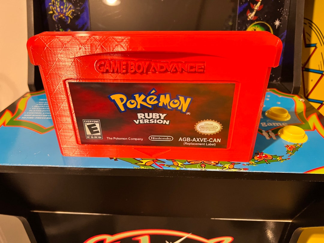 Pokémon Giant Ruby Cartridge Art/ Jumbo Wall Art / - Etsy