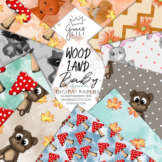 Woodland Animals Digital Scrapbooking