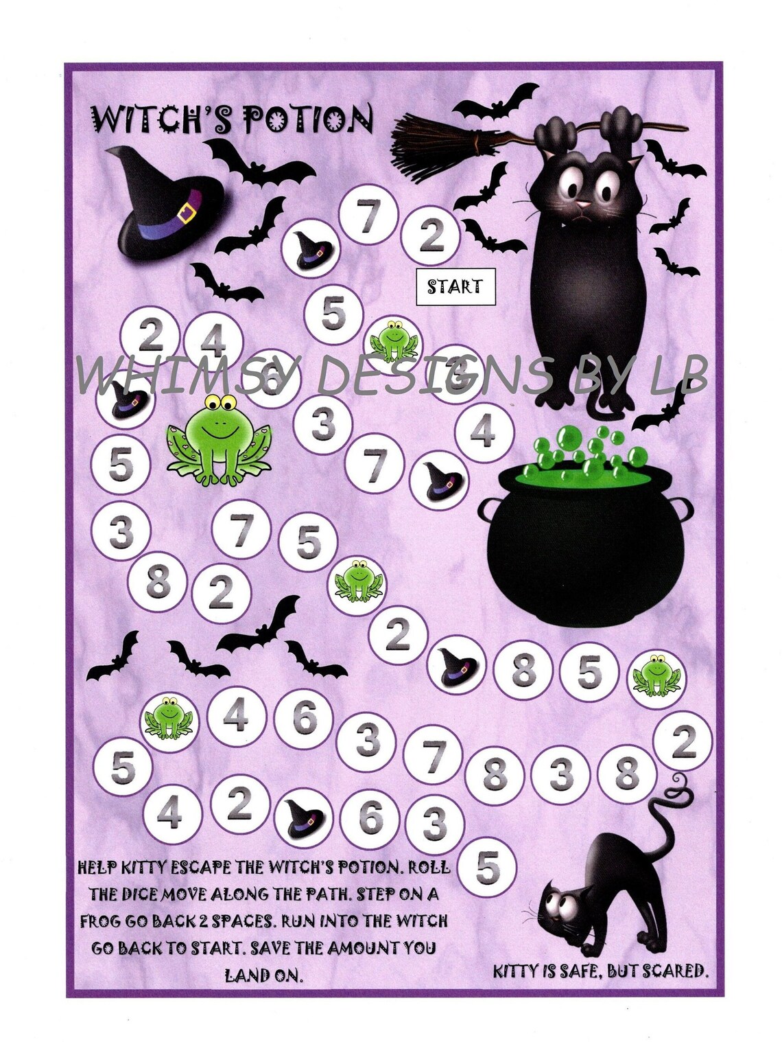 Witch's Potion Savings Challenge Game - Etsy