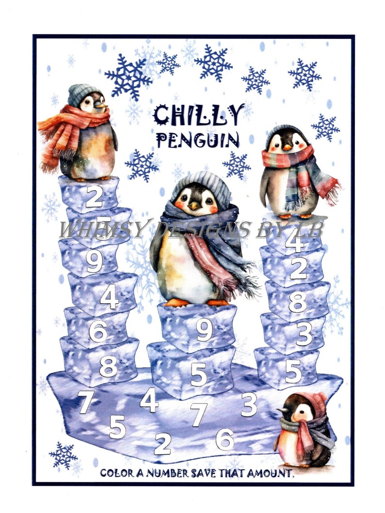 Chilly Penguin Savings Challenge - Etsy