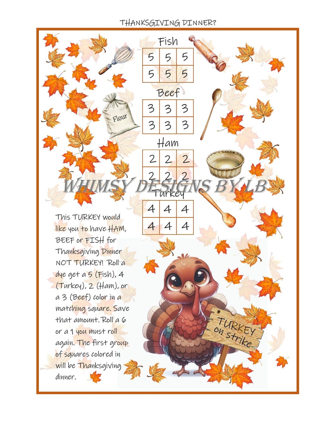 Thanksgiving Dinner? Savings Challenge - Etsy