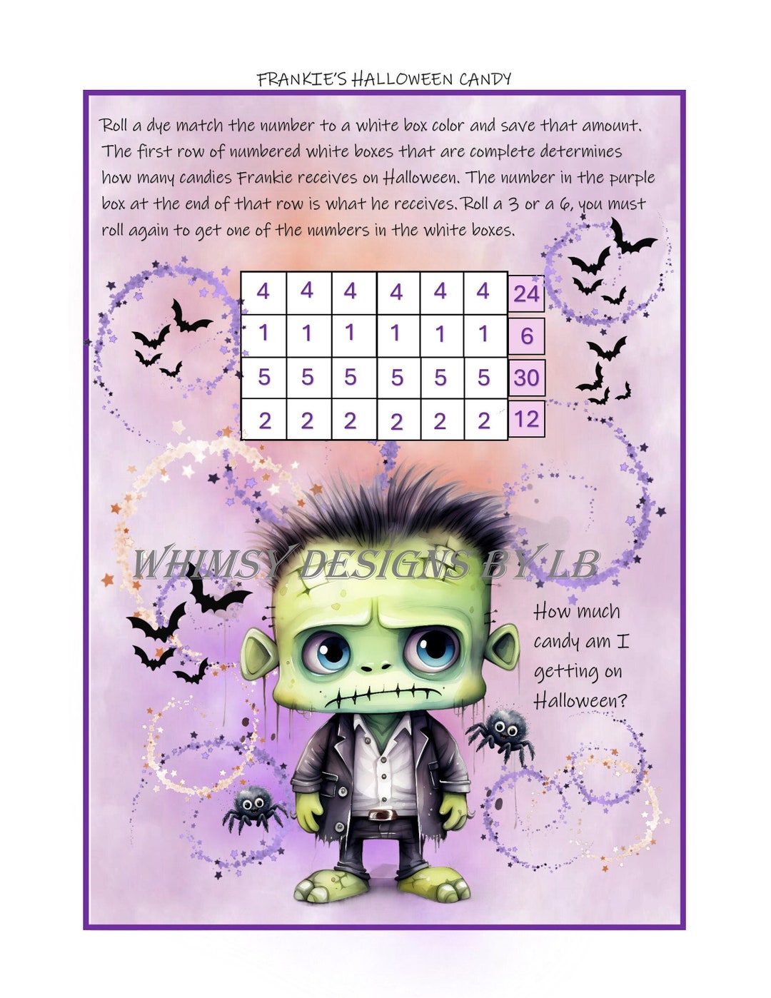 Frankie's Halloween Candy Savings Challenge - Etsy