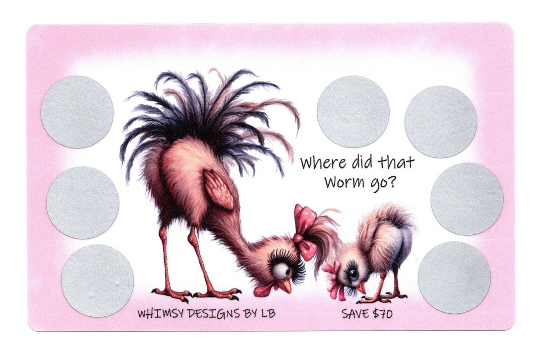 Where Did That Worm Go? Scratch - off Savings Challenge - Etsy