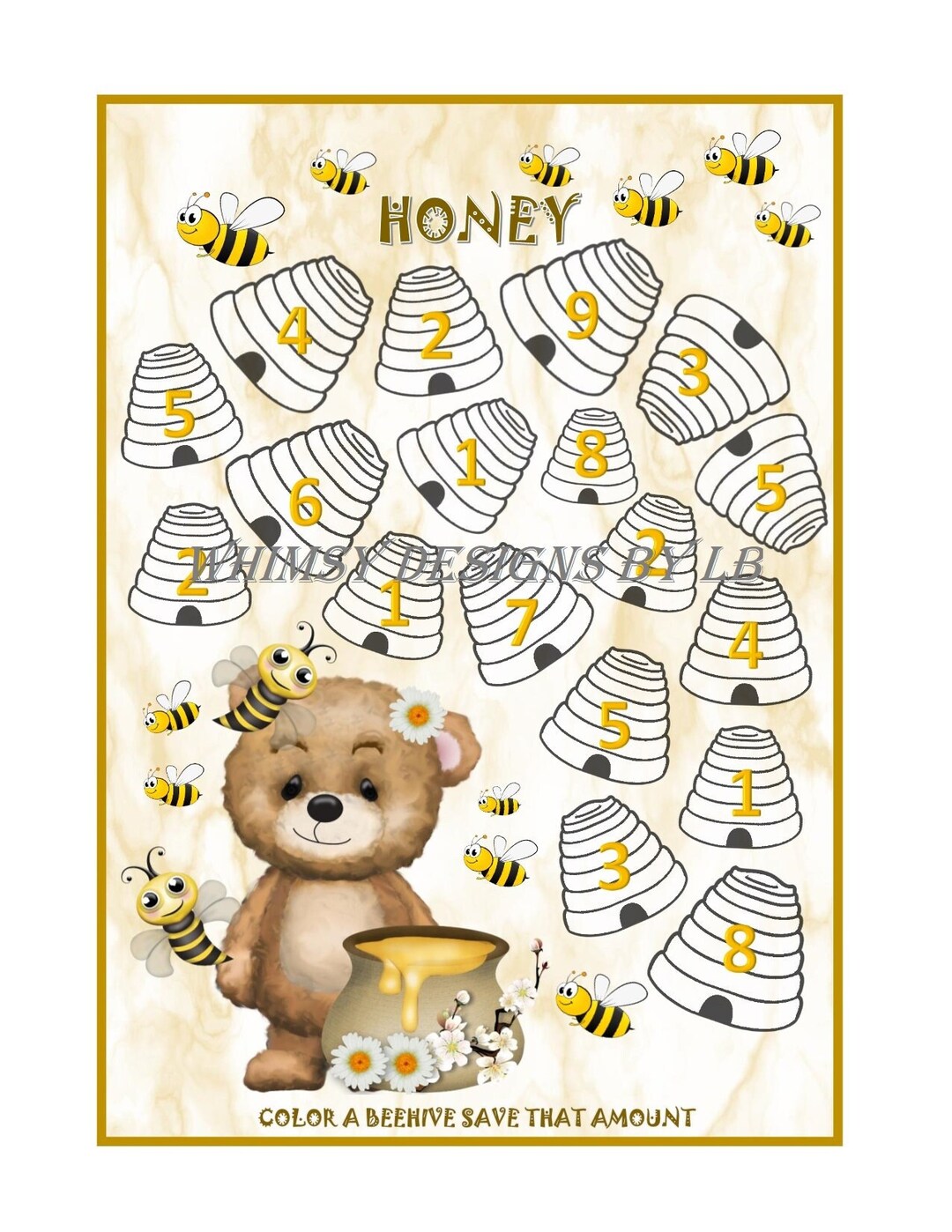Honey Savings Challenge - Etsy