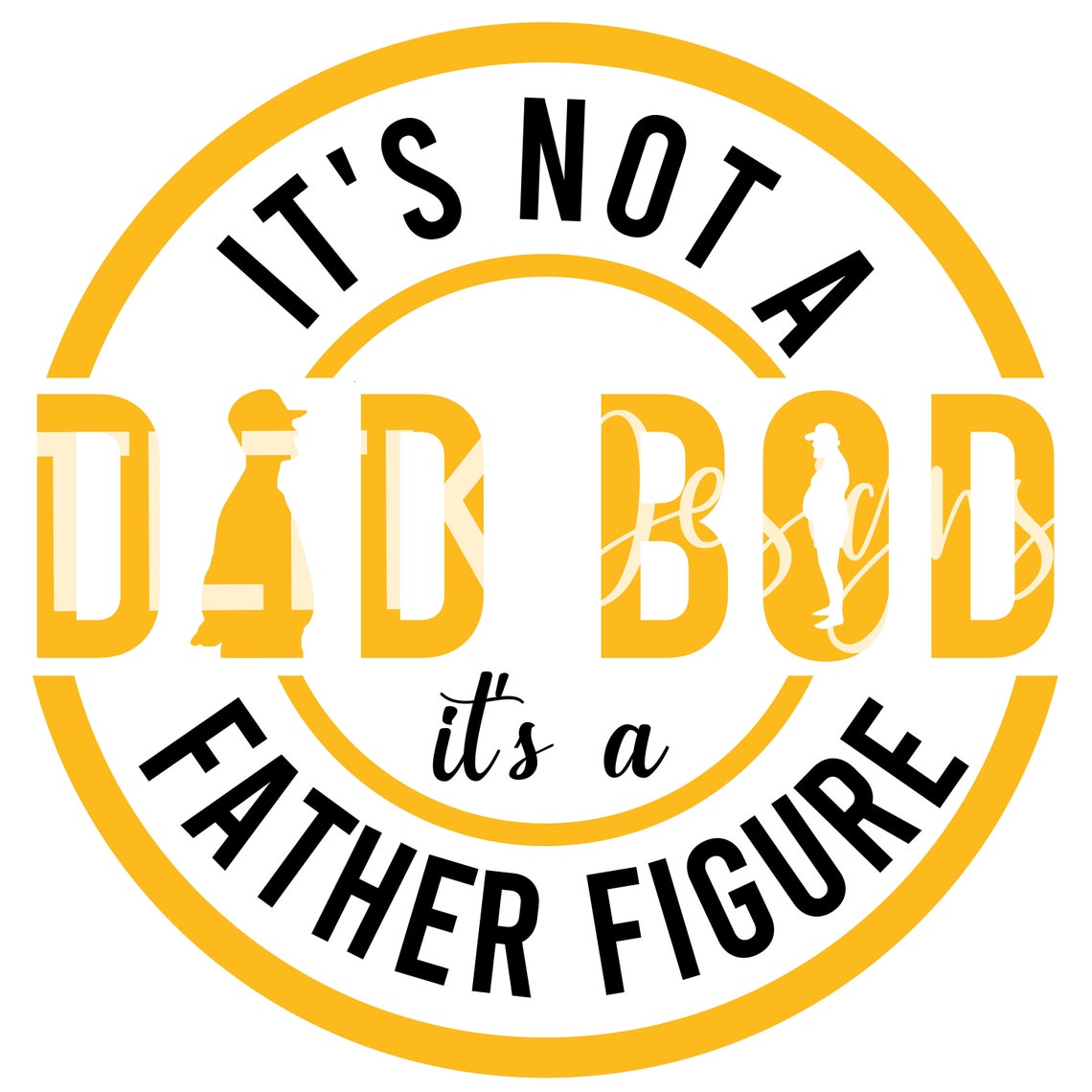 Dad Bod Father Figure SVG Digital Download Cut File for - Etsy