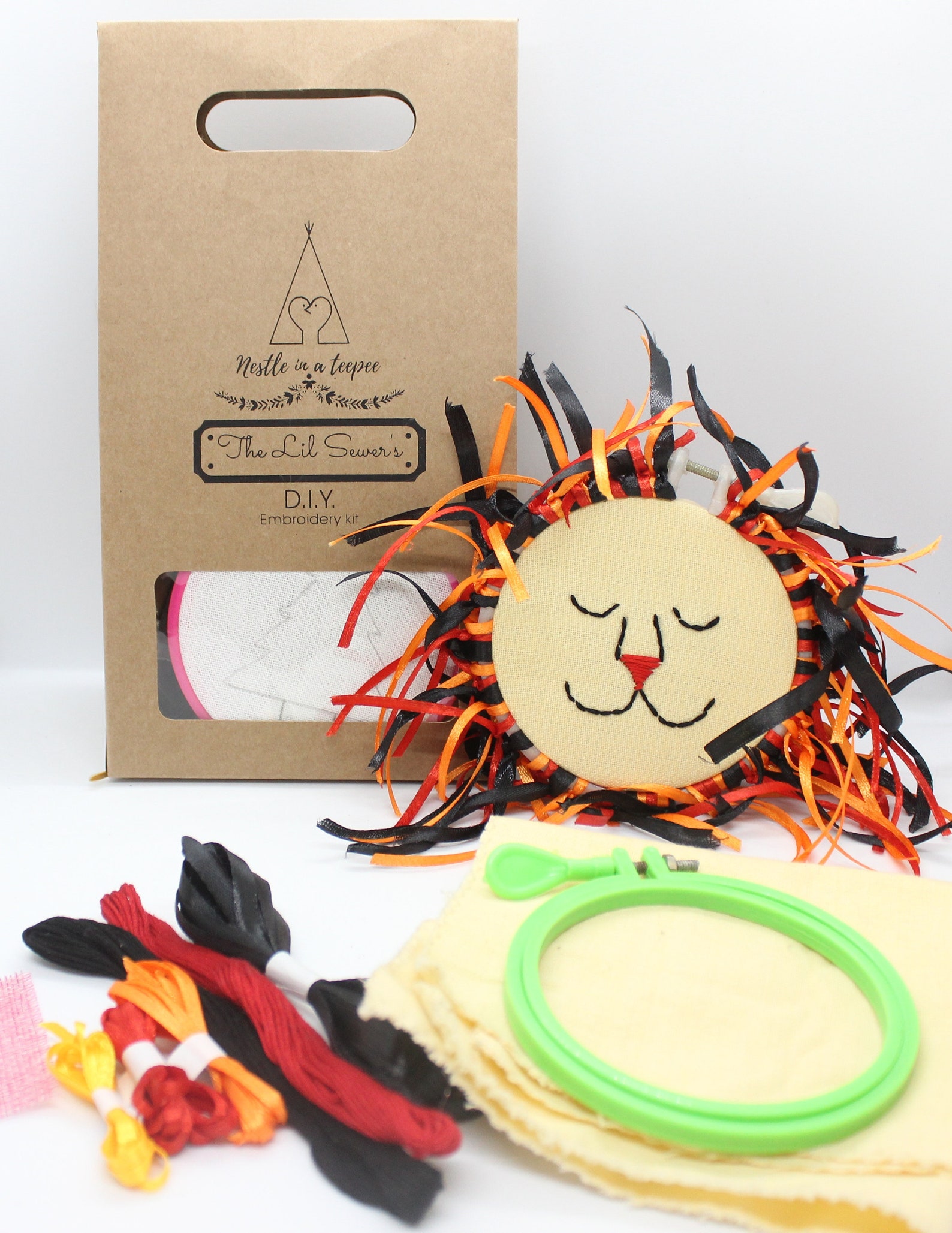 Multi Pack DIY MESSY LION Mane-sewing Kit-craft Kit for Kids Stitching ...