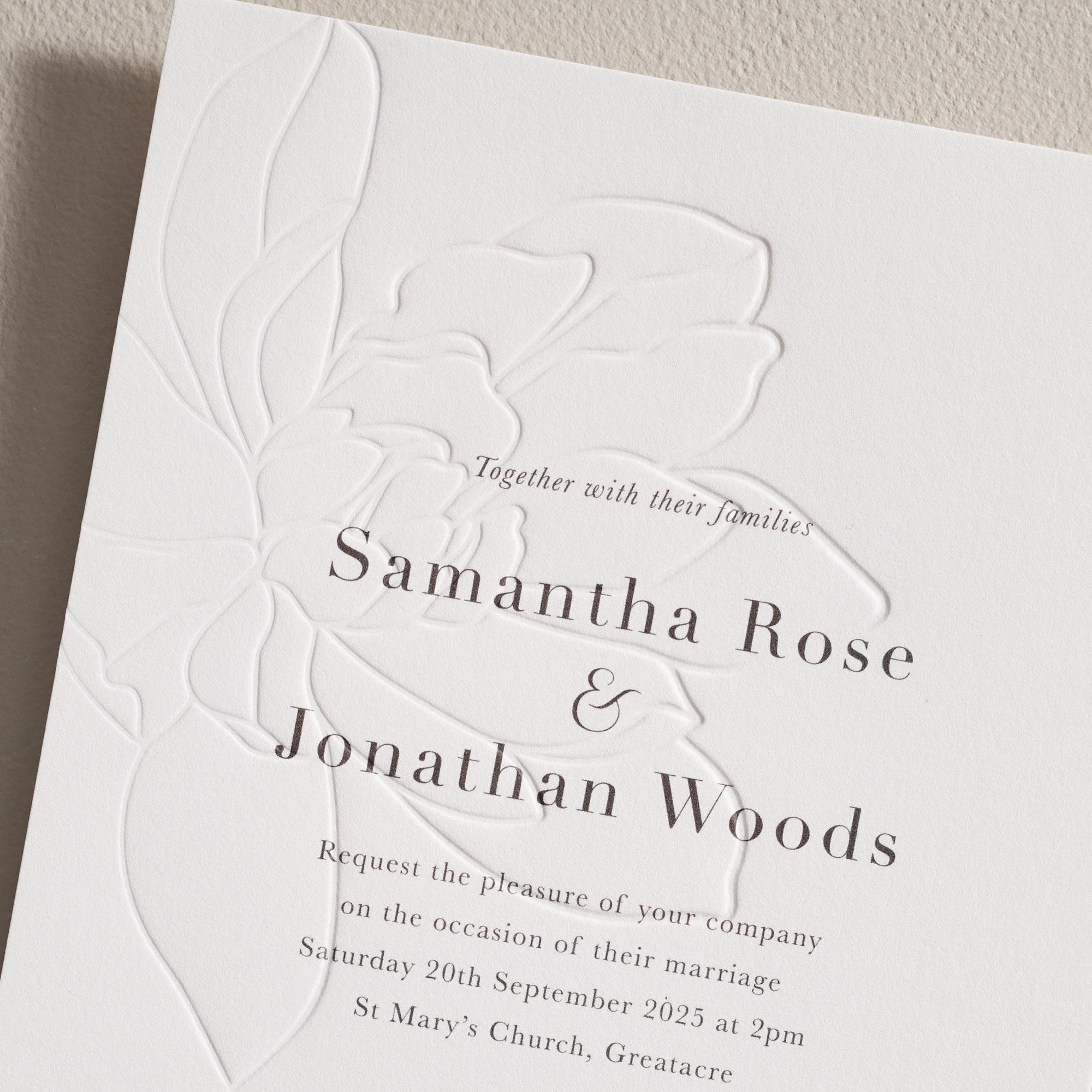 Digital and Letterpress Wedding Invitation Set, Wedding Invitations ...