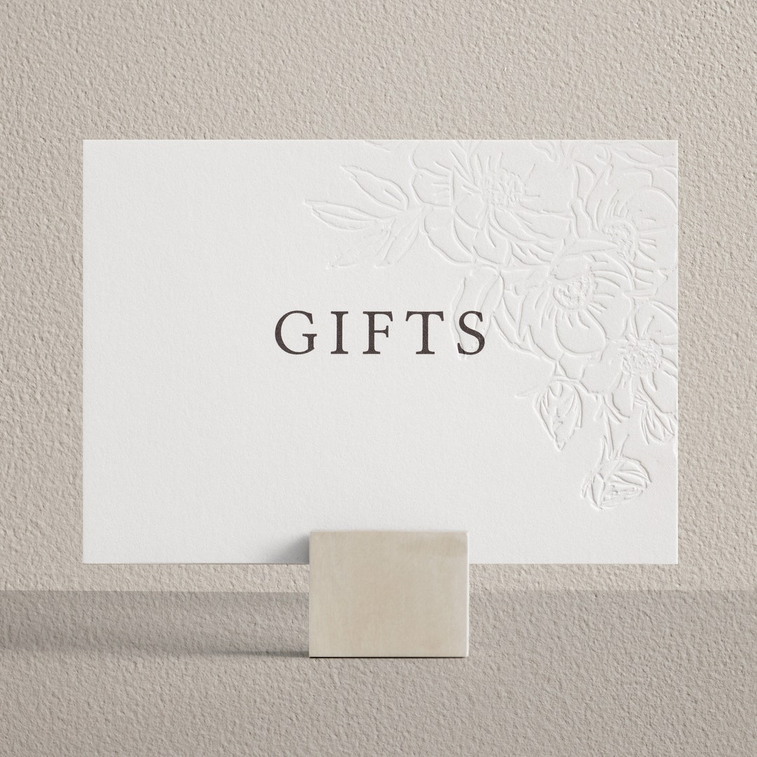 Custom Signs for Wedding, Embossed Signage. Customised With Any Text ...