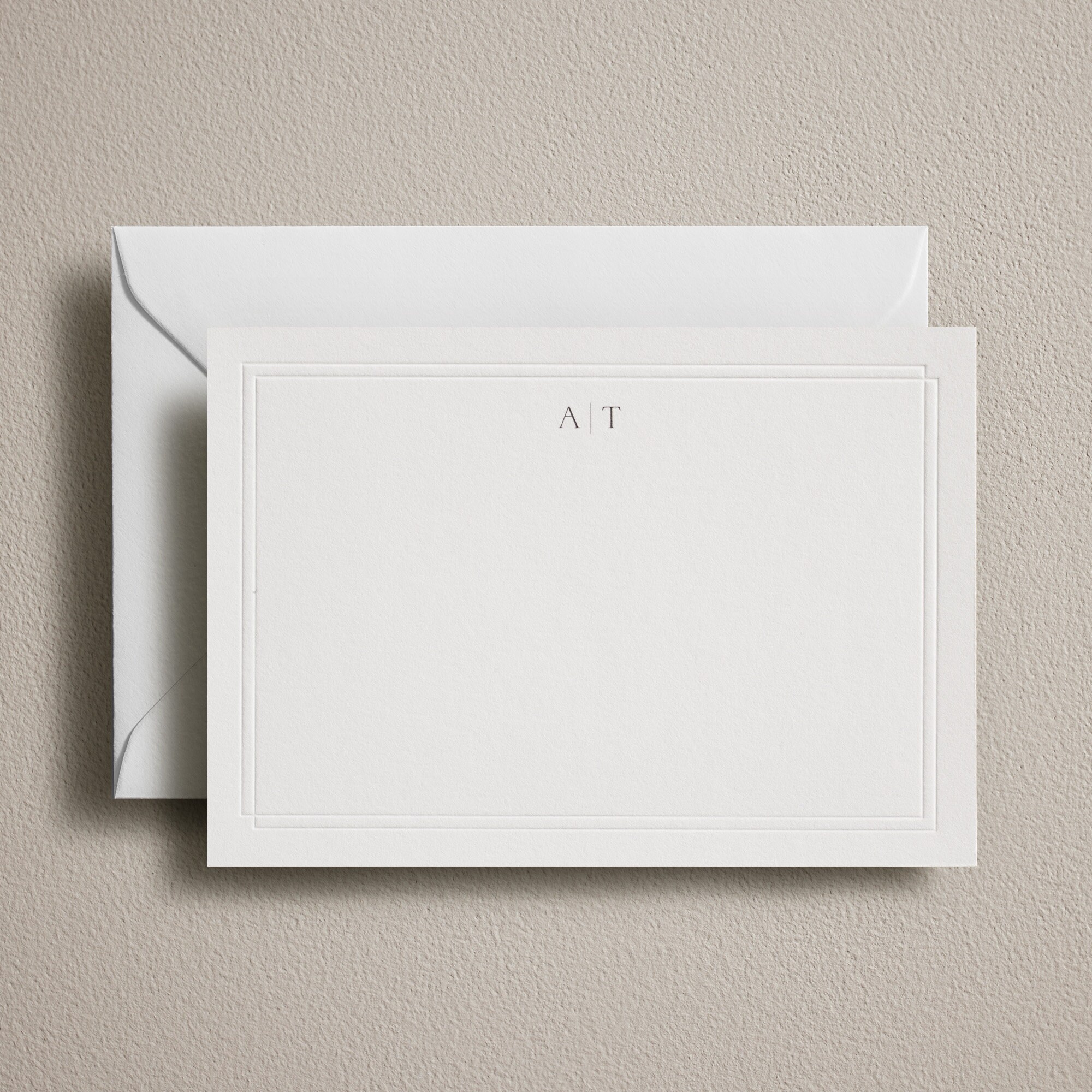 Embossed Notecards, Letterpress Personalised Correspondence Cards ...