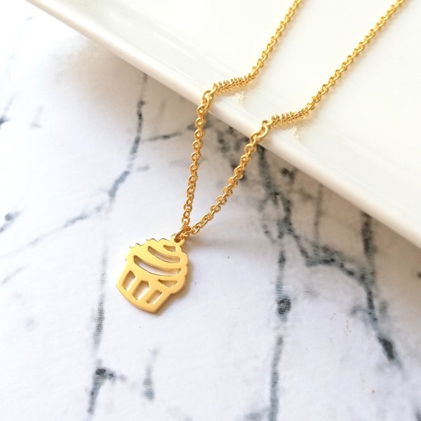Cupcake Necklace - Etsy