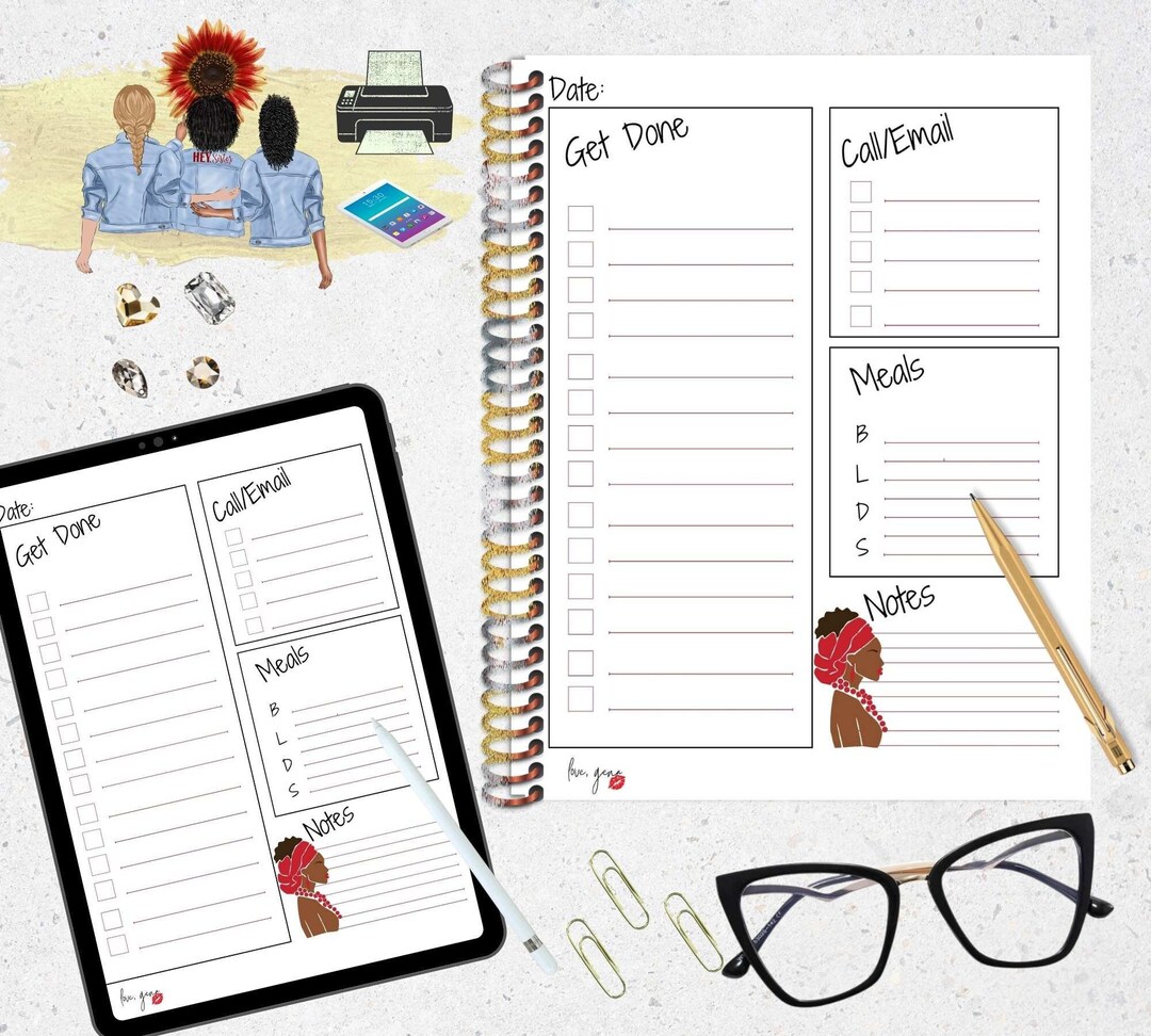 Daily To-do Digital Planner Add-on |-printable | Goodnotes | Xodo ...