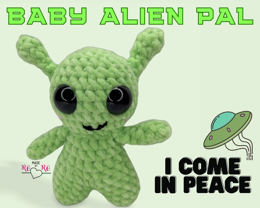 Crochet Baby Alien Pal, Alien Friend, Crochet Alien, Sci Fi Gift - Etsy