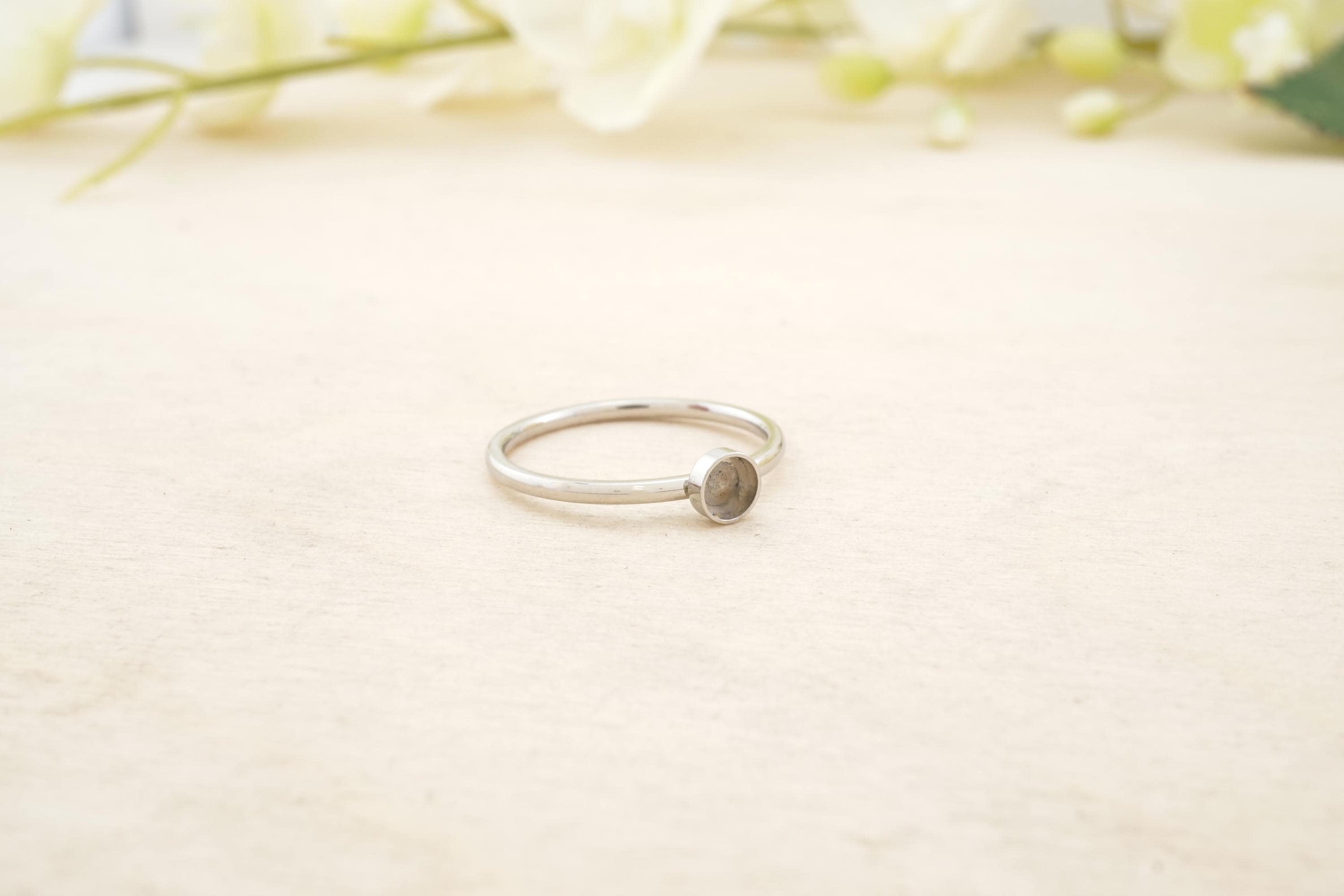 Stainless Steel Bezel Cup Ring 6mm Bezel Ring Bezel Ring - Etsy
