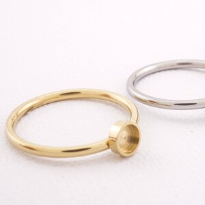 Stainless Steel Bezel Cup Ring 6mm -- Bezel Ring - Bezel Ring Setting ...