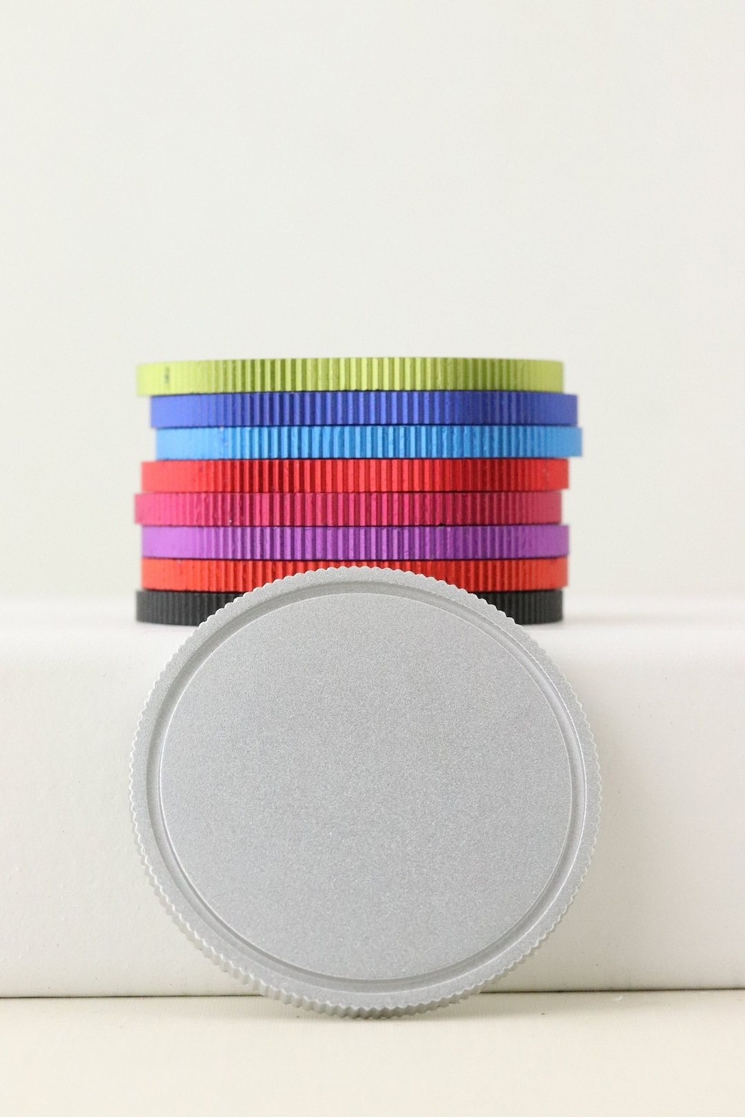 Coin Blank - Anodized Aluminum Coin Blank - Reed Edge Coin Blank ...