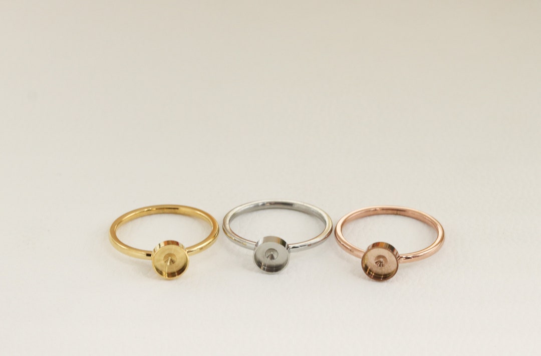 Stainless Steel Bezel Cup Ring 6mm -- Bezel Ring - Bezel Ring Setting ...