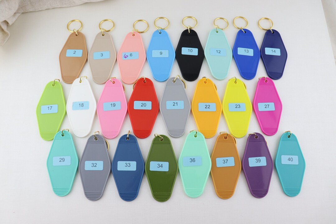 Motel Keychain Blank - Hotel Keychain Blank - Blank Keychain - Plastic ...