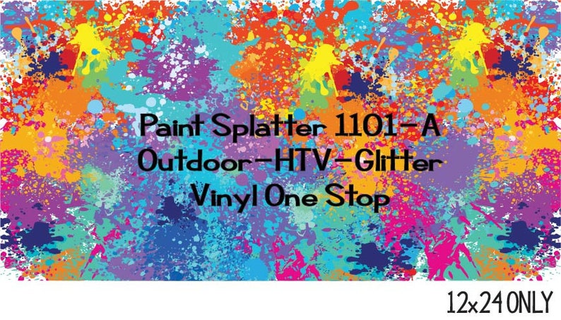 Paint Splatter 1101_ Heat Transfer Viny_printed Heat Transfer Vinyl ...