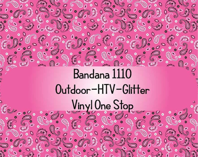 Red Bandana Vinyl Patterned Heat Transfer Vinyl Iron on Vinyl Sheets ...