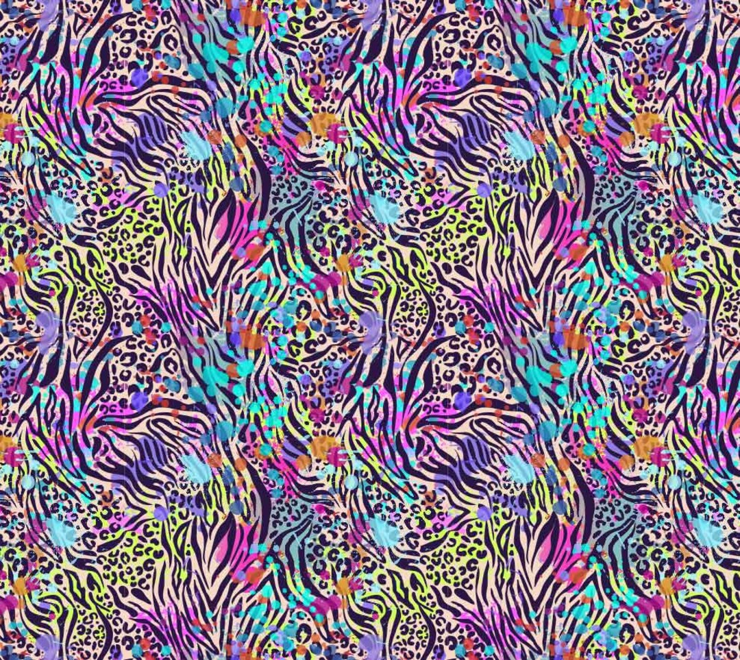 Cheetah/leopard Mixed Animal Print HTV (heat Transfer Vinyl) or Oracal ...