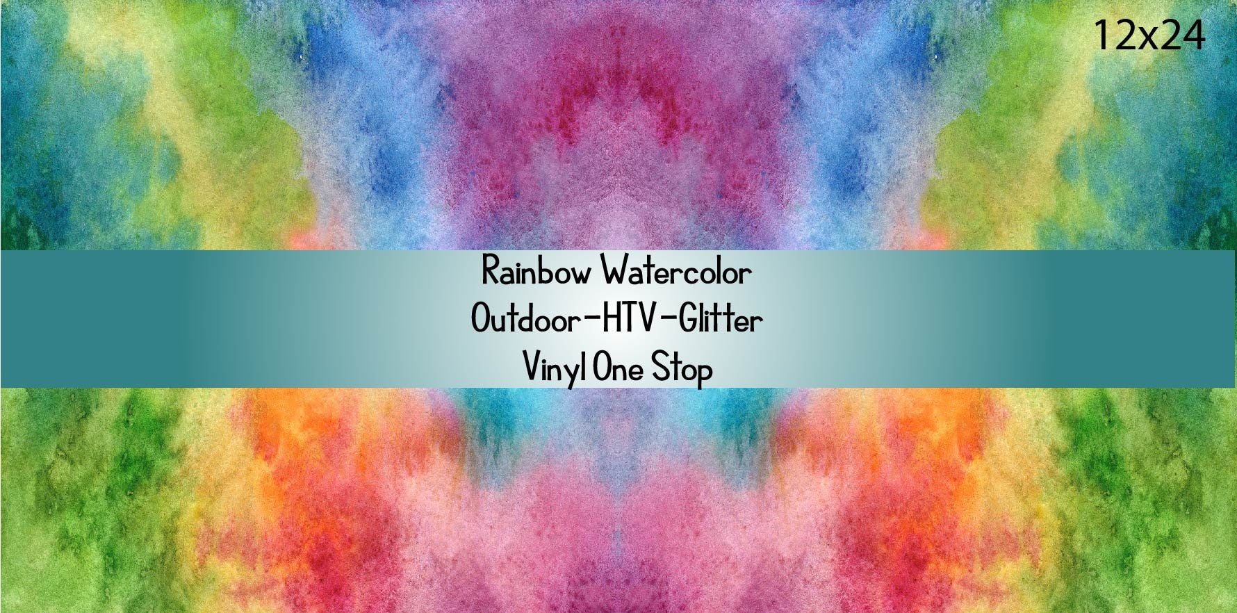 Watercolor Rainbow_htv_ Pattern Htv_printed Heat Transfer Vinyl_pattern ...