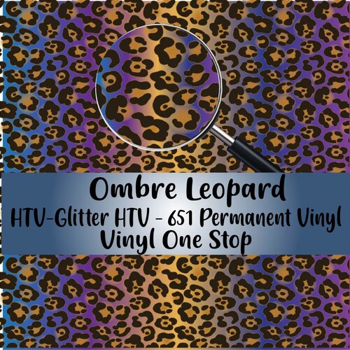 Cheetah/leopard Print HTV heat Transfer Vinyl or Oracal 651 | Etsy