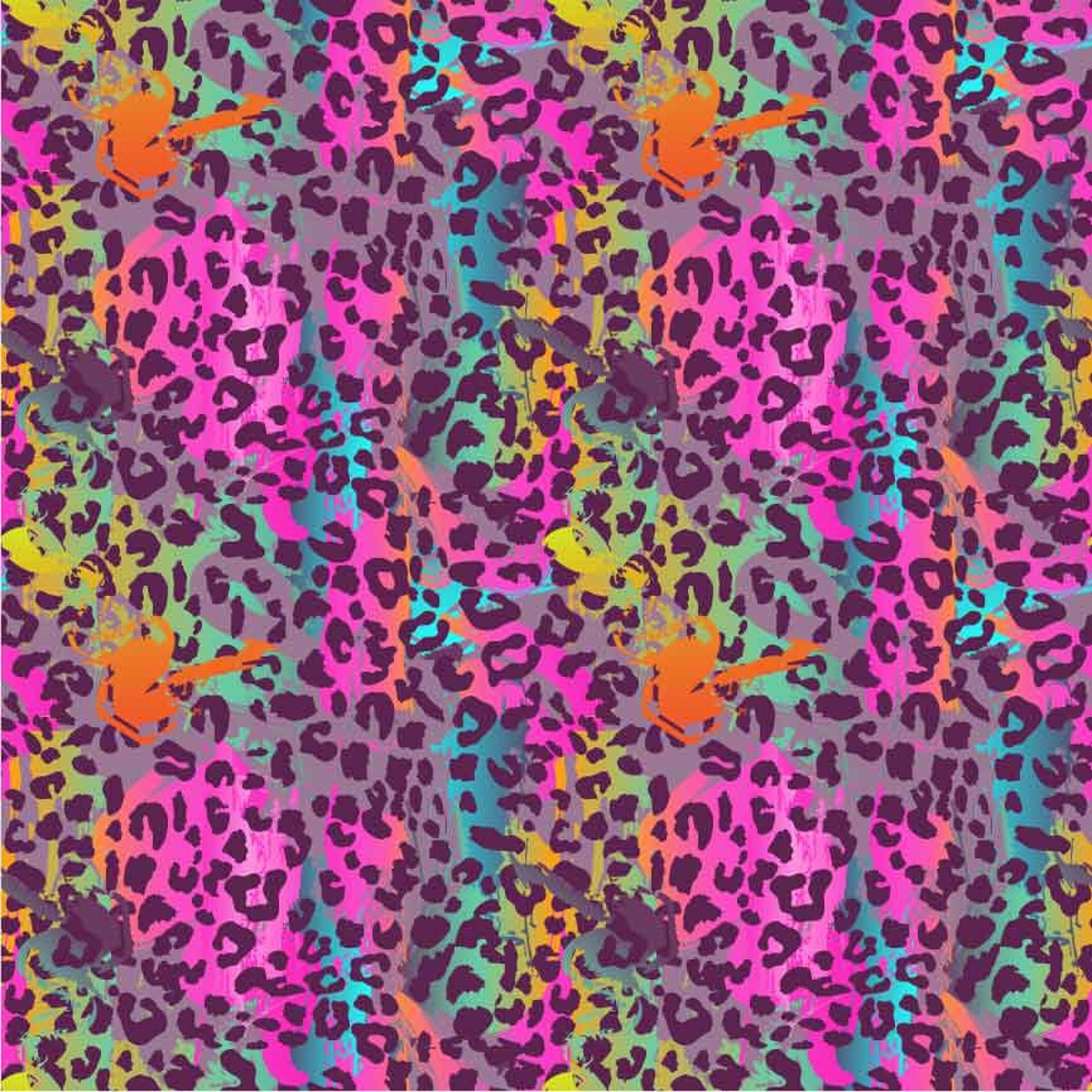 Colorful Cheetah/leopard Mixed Animal Print HTV heat Transfer - Etsy