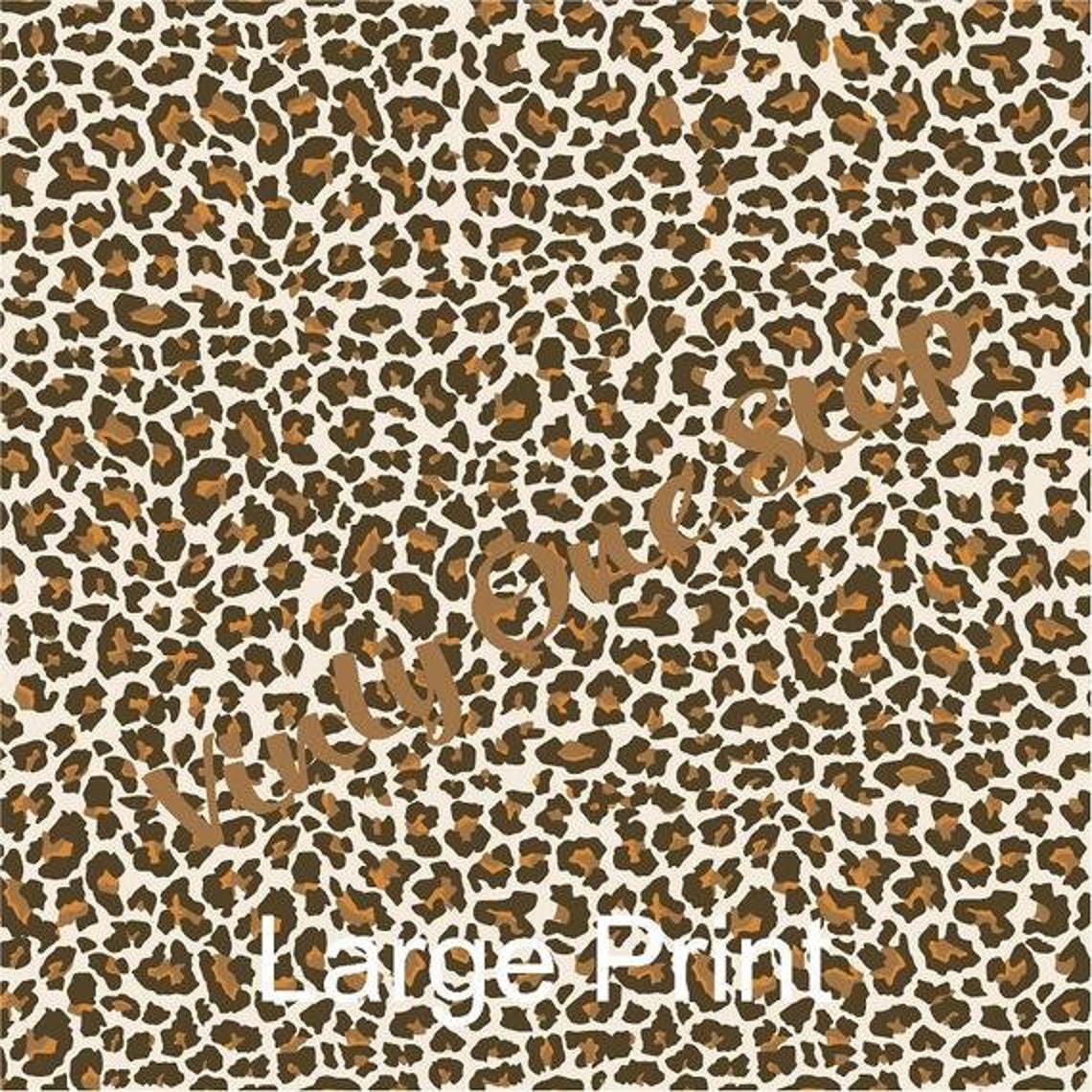 Cheetah/leopard Animal Print HTV heat Transfer Vinyl or - Etsy
