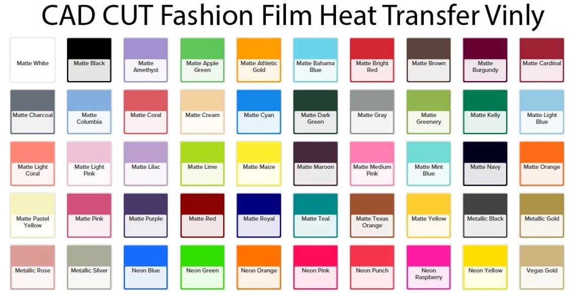 Stahls' Cad-cut Fashion-film Heat Transfer Vinyl Sheet, 12x15 Inch ...