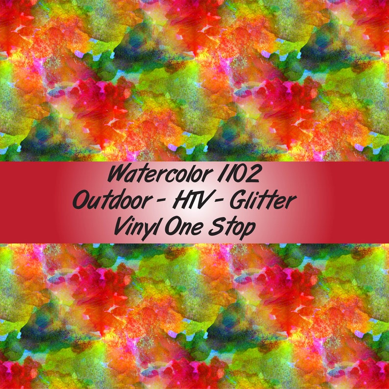 Watercolor 1102 HTV or Permanent Outdoor Printed Vinyl Heat - Etsy